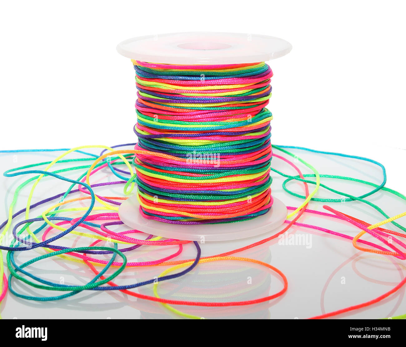 The cylinder of colored cord Stock Photo - Alamy