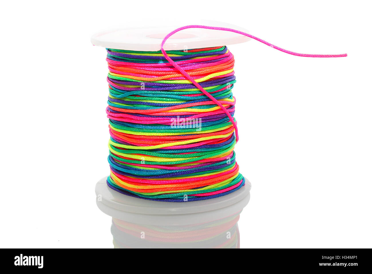 The cylinder of colored cord Stock Photo - Alamy