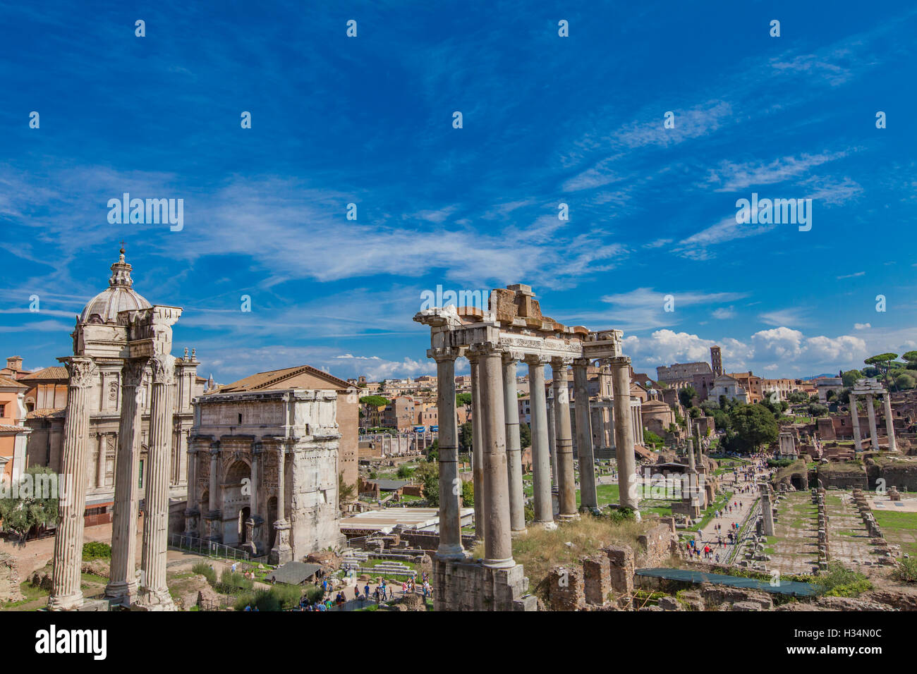 Detail of the Roman forum in Rome, Italy Stock Photo - Alamy