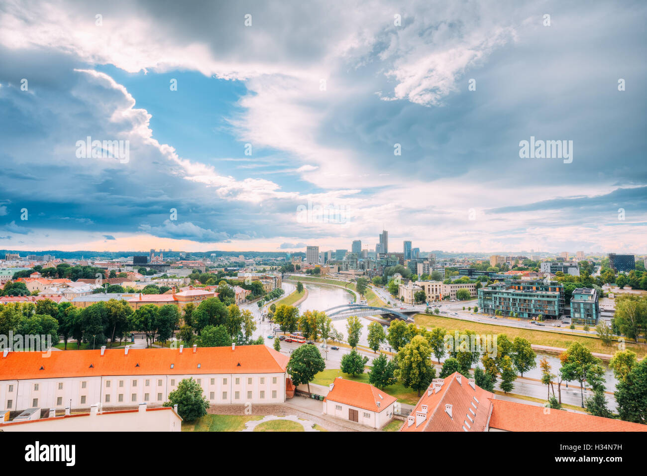 Vilnius old town top view hi-res stock photography and images - Alamy