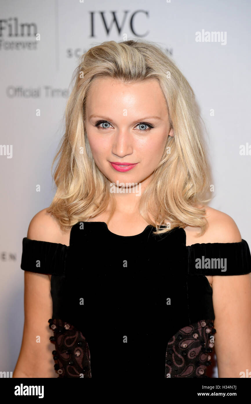 Emily Berrington attending the IWC gala in honour of the British Film ...