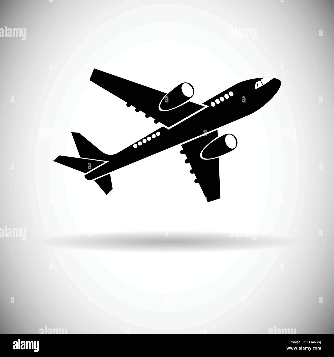 Plane Aircraft Web Icon Stock Vector Image & Art - Alamy