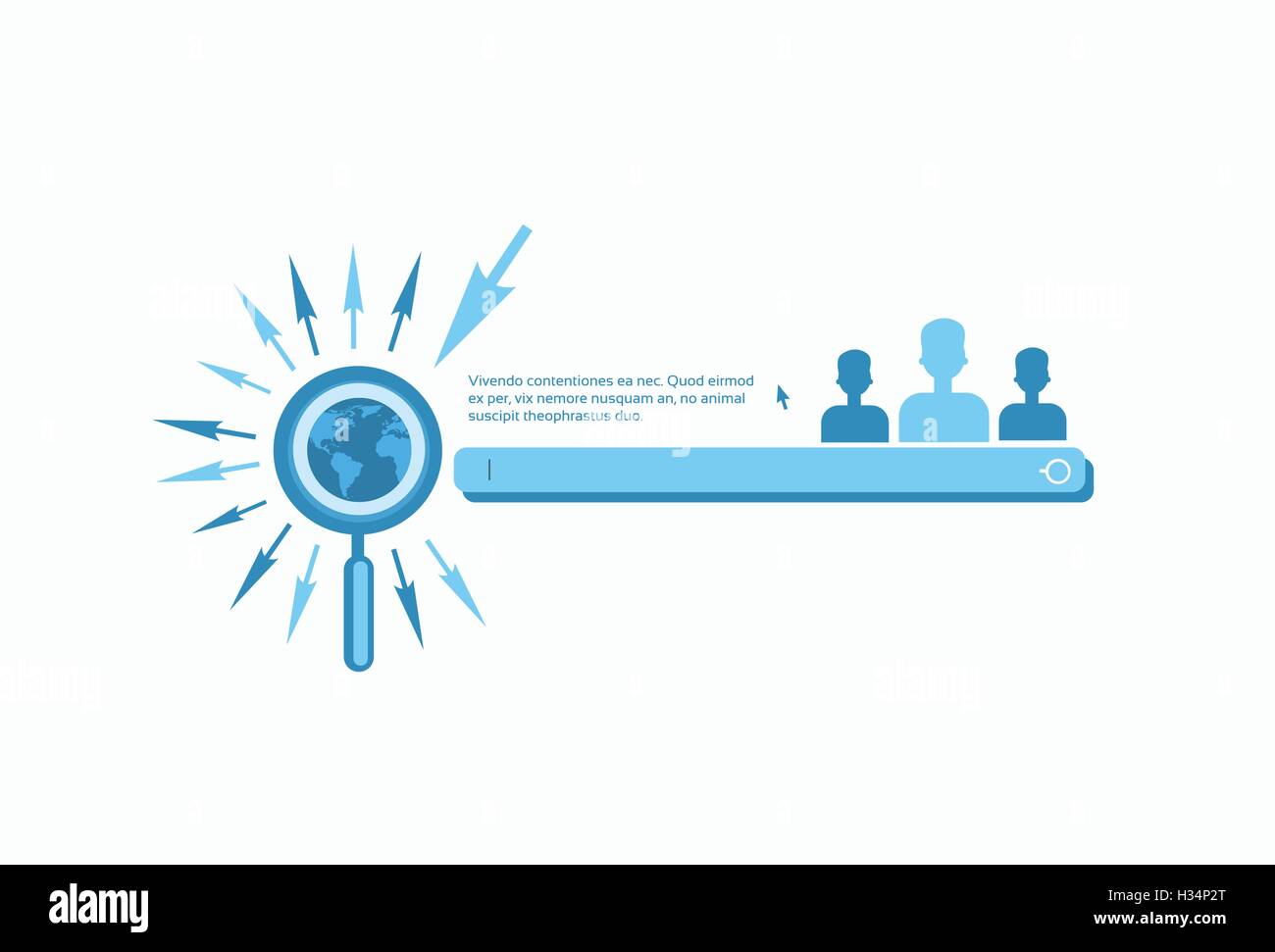 Search Bar Information Online Internet Technology Stock Vector Image ...