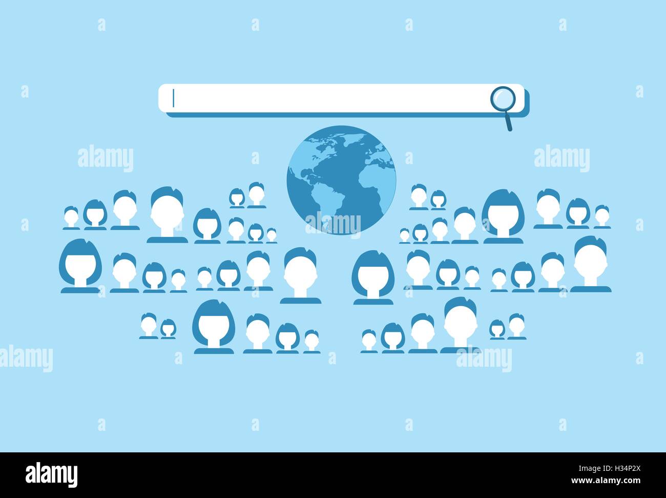 Search Bar Information Online Internet Technology Stock Vector Image ...