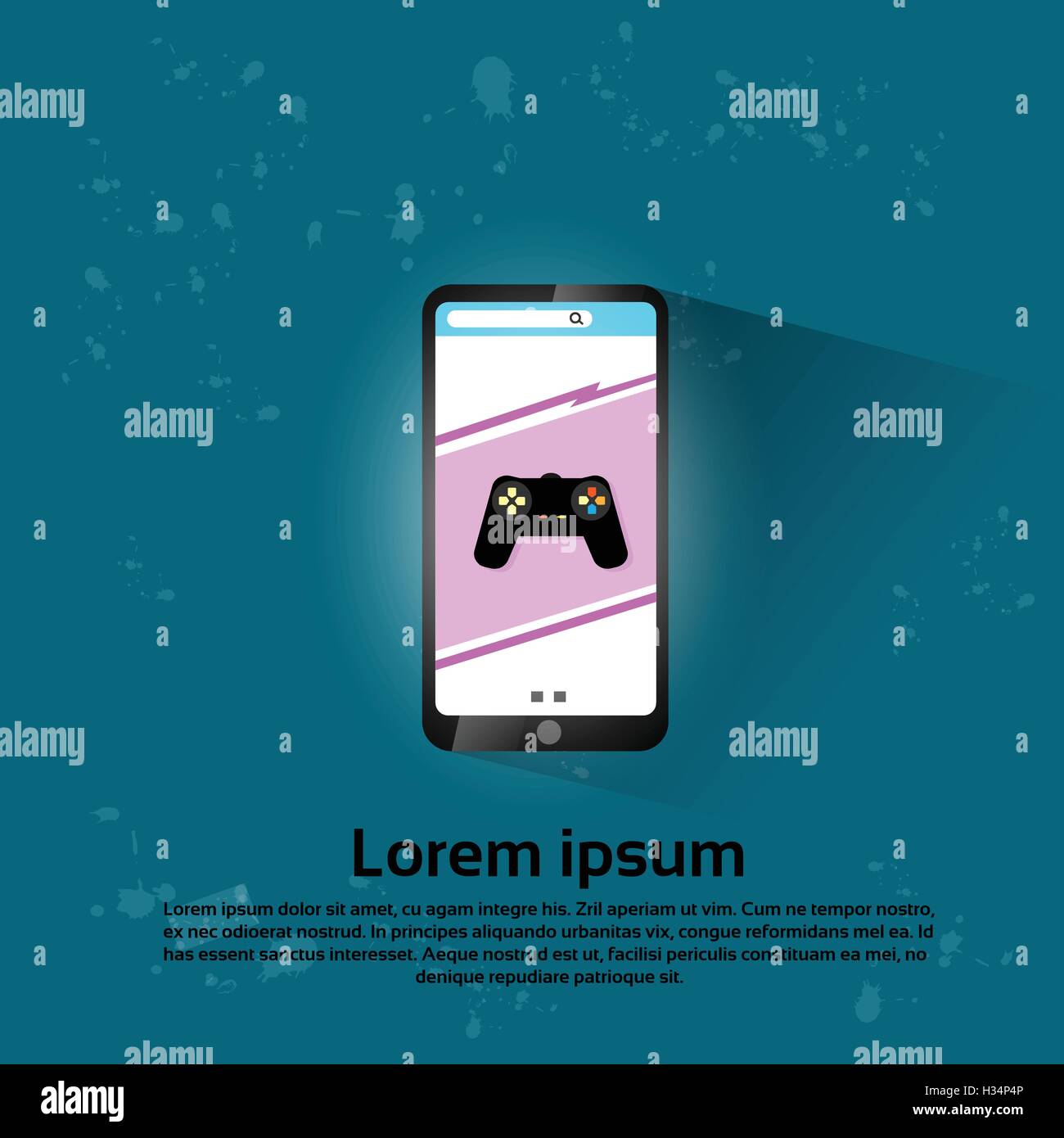 Cell Smart Phone Game Application Stock Vector Image & Art - Alamy