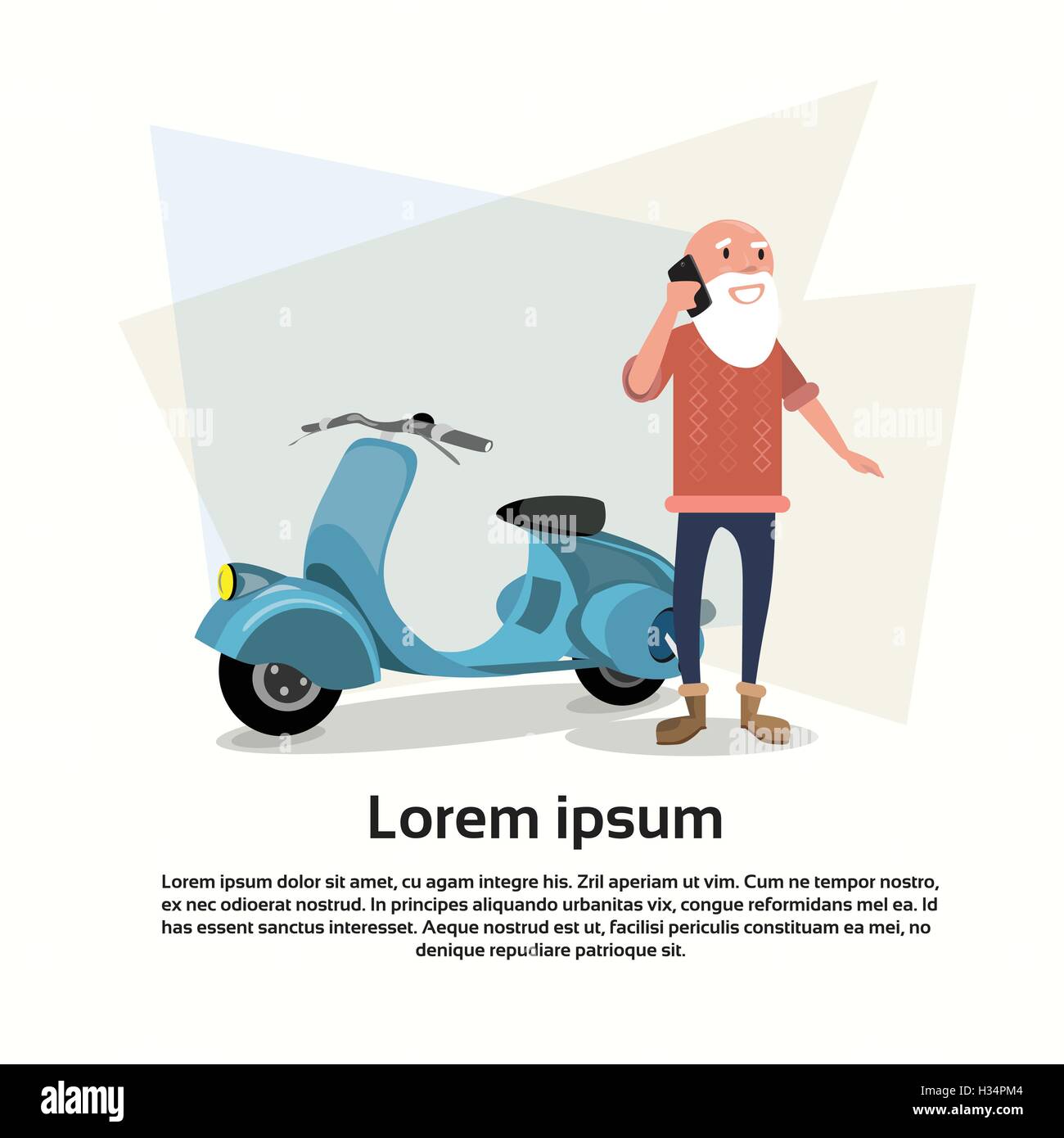 Elderly man guy talking Cut Out Stock Images & Pictures - Alamy