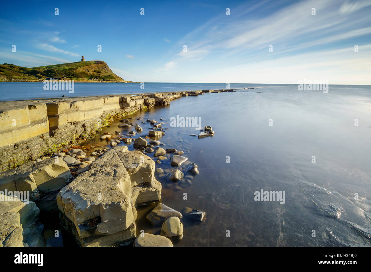 Natural Rock Pier Stock Photo - Alamy