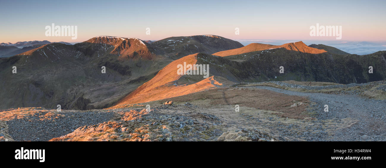Eel Crag (Crag Hill), Grasmoor, Sand Hill and Hopegill Head from ...