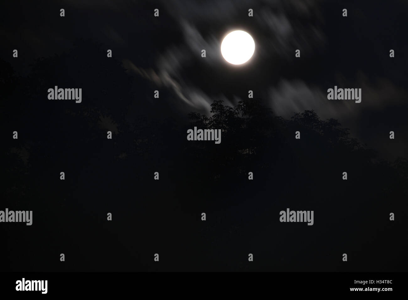 Country Full Moon Stock Photo - Alamy