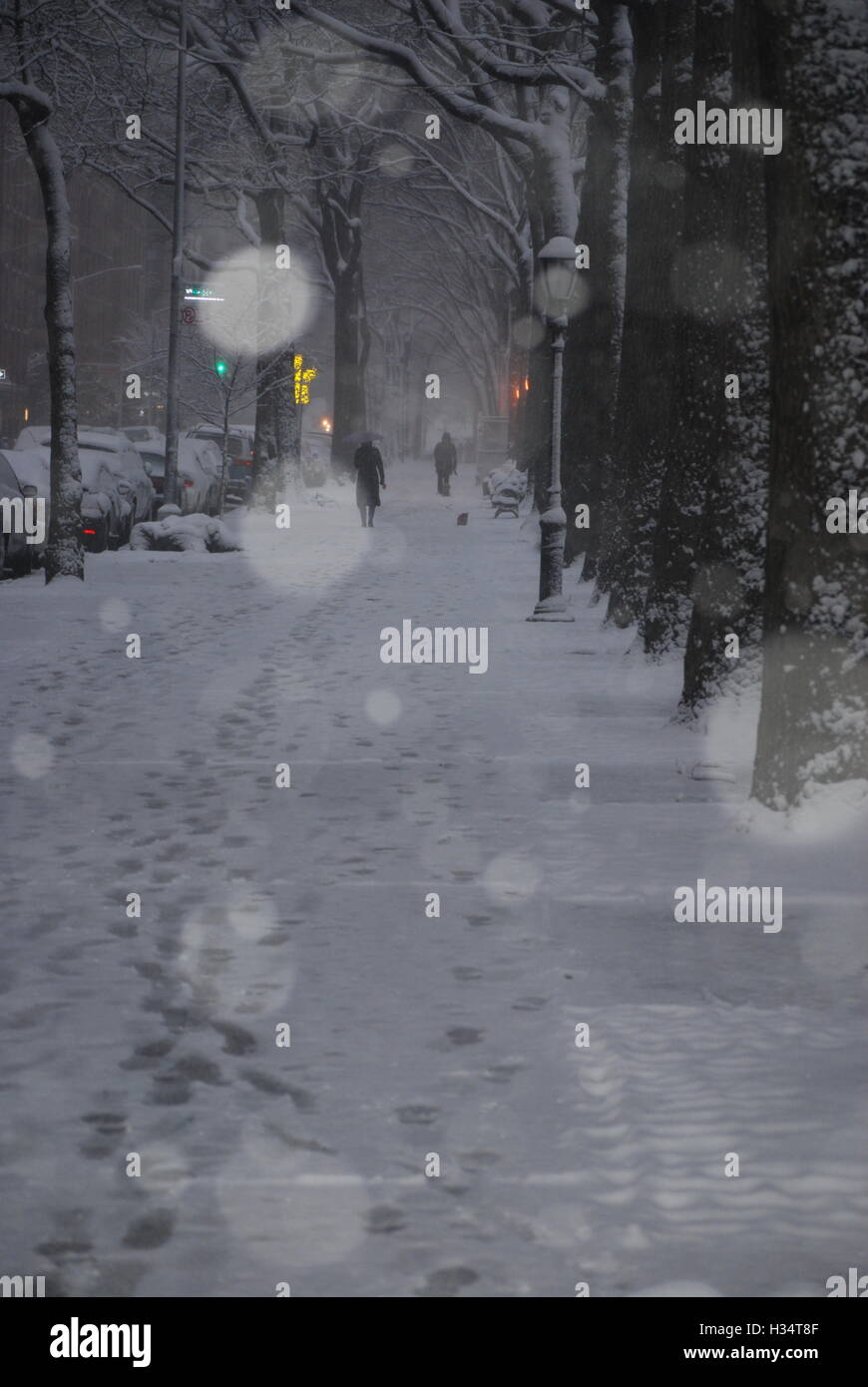 Snowfall In the City Stock Photo - Alamy