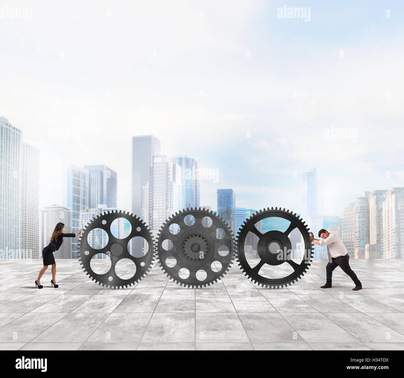 Work together for success Stock Photo - Alamy