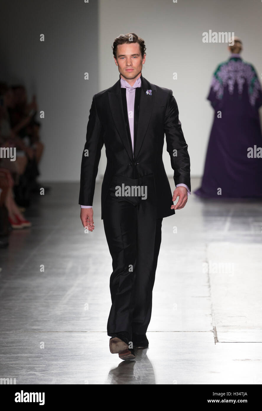New York, NY USA - September 13, 2016: Dancer Cory Stearns walks runway ...
