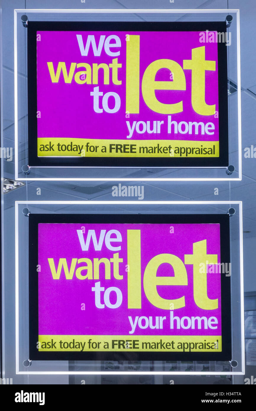 Home to let uk hi-res stock photography and images - Alamy