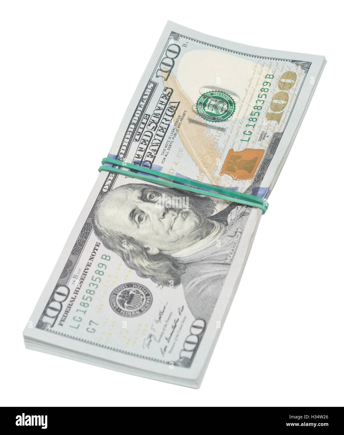 dollars isolated on white background Stock Photo - Alamy