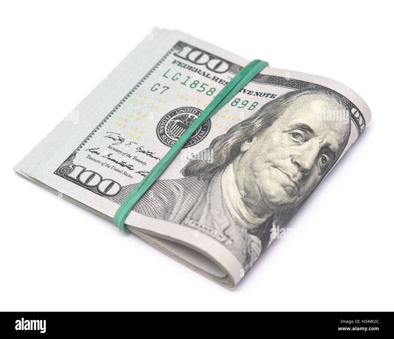 dollars isolated on white background Stock Photo - Alamy