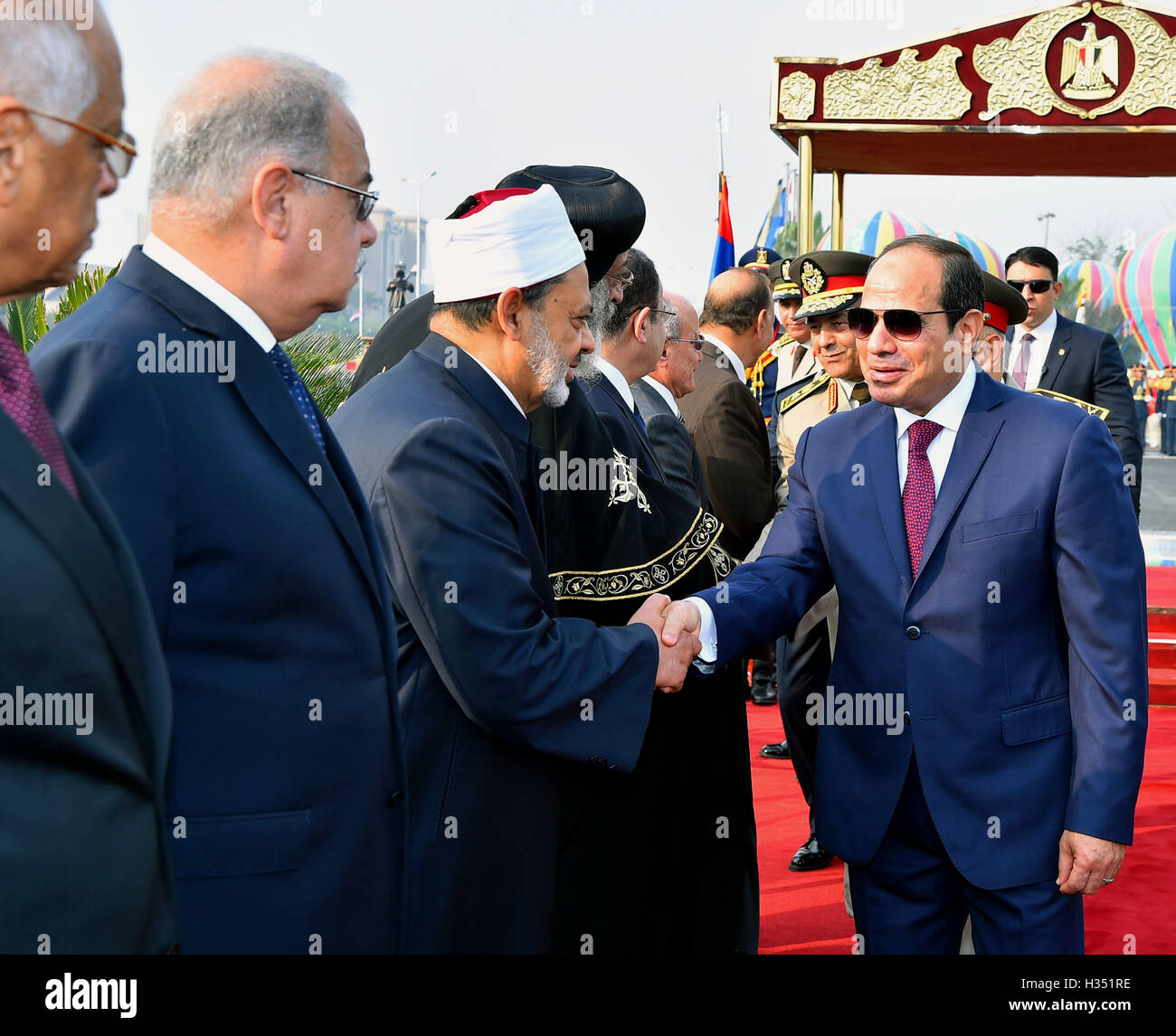 Cairo, Egypt. 4th Oct, 2016. Egyptian President Abdel Fattah al-Sisi ...