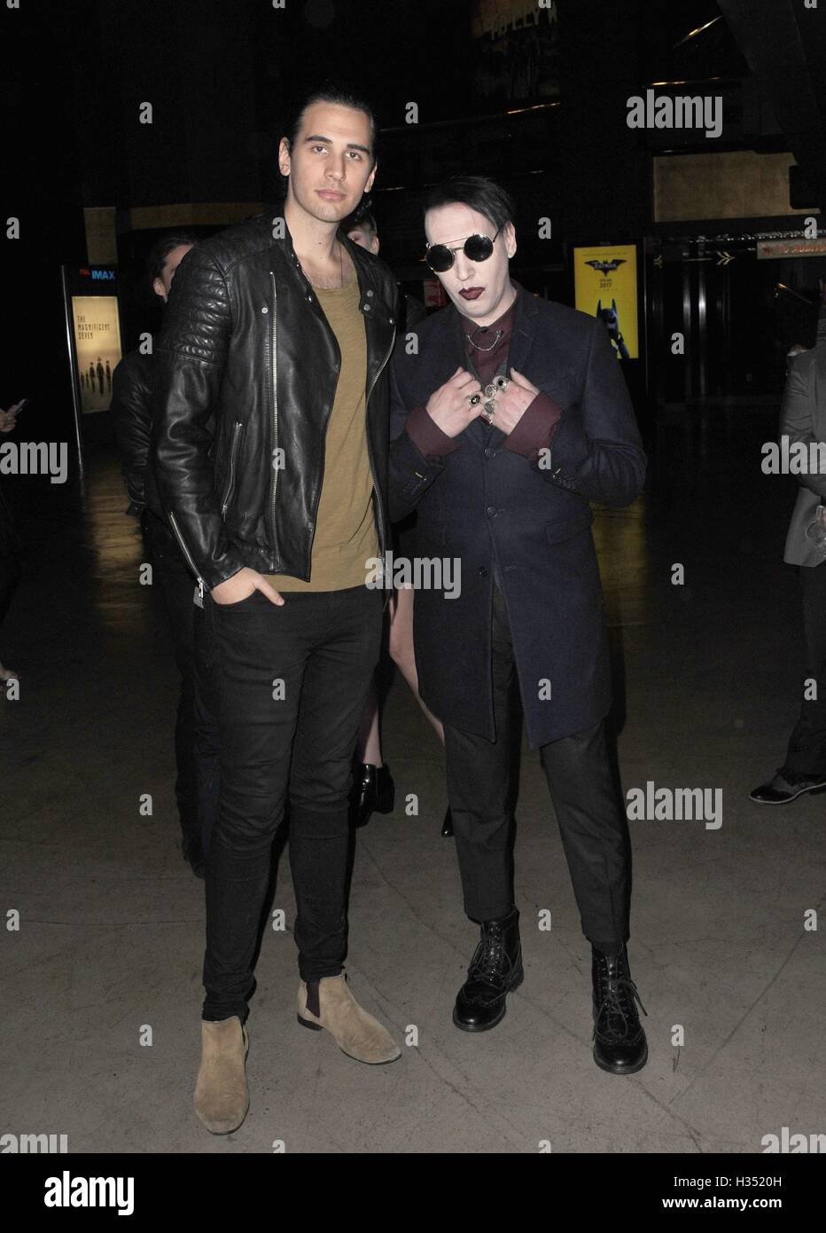 Los Angeles, CA, USA. 3rd Oct, 2016. Nick Simmons, Marilyn Manson at ...