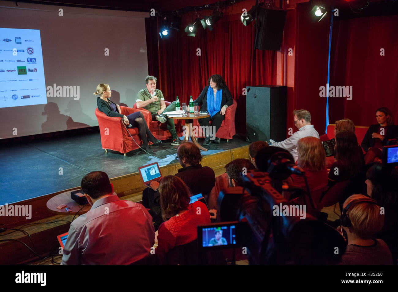 Berlin, Germany. 4th October, 2016. Italian journalist Stefania Maurizi ...