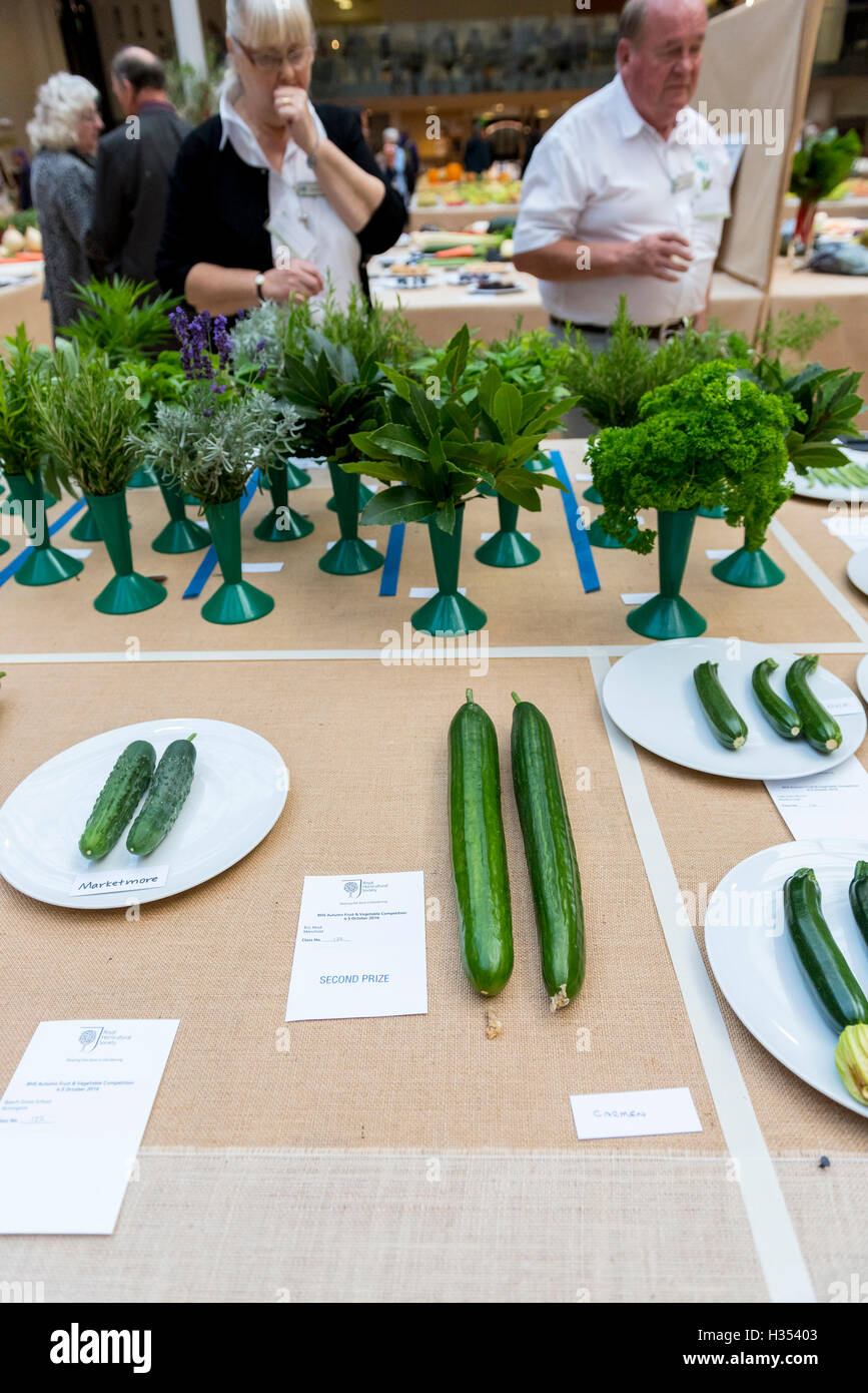London, UK. 4 October 2016. The RHS London Harvest Festival Show takes ...