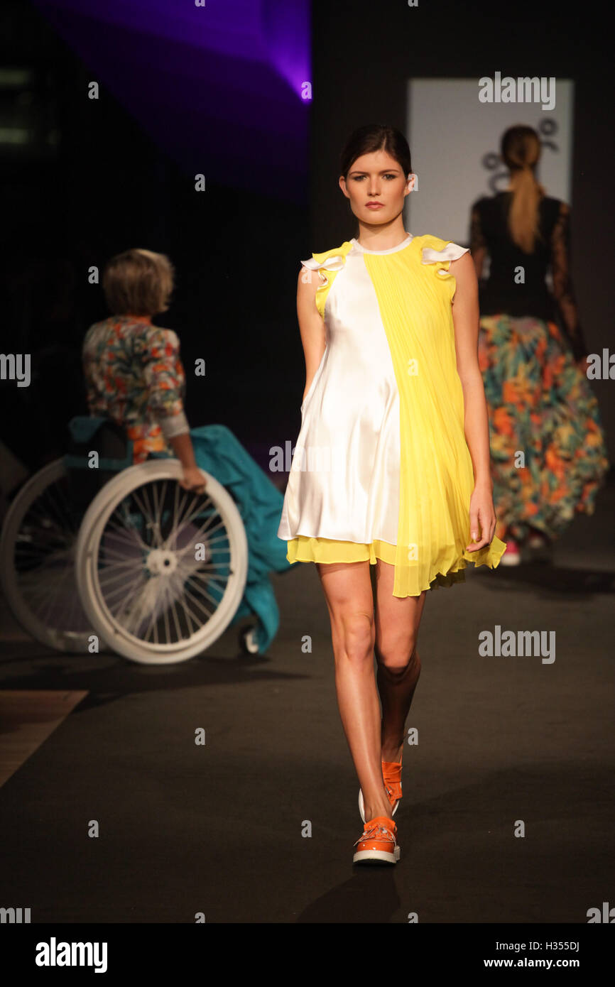Milan, Italy. 3rd October, 2016. Models and disabled models in ...