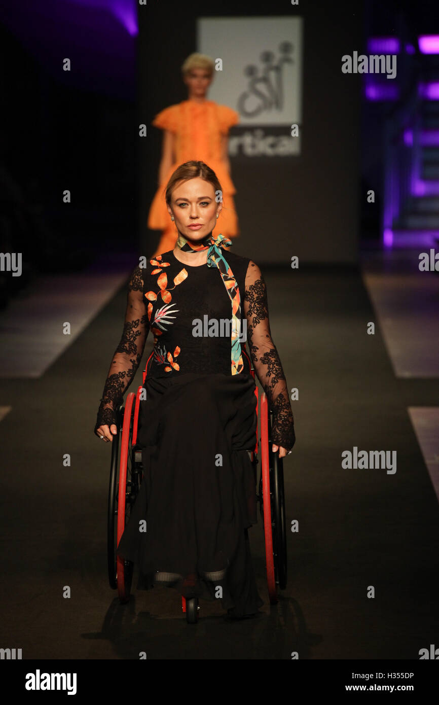 Milan, Italy. 3rd October, 2016. Models and disabled models in ...