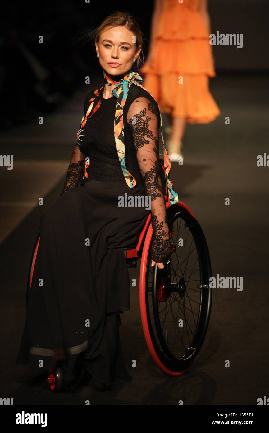 Milan, Italy. 3rd October, 2016. Models and disabled models in ...