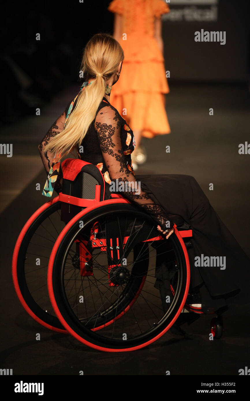 Milan, Italy. 3rd October, 2016. Models and disabled models in ...