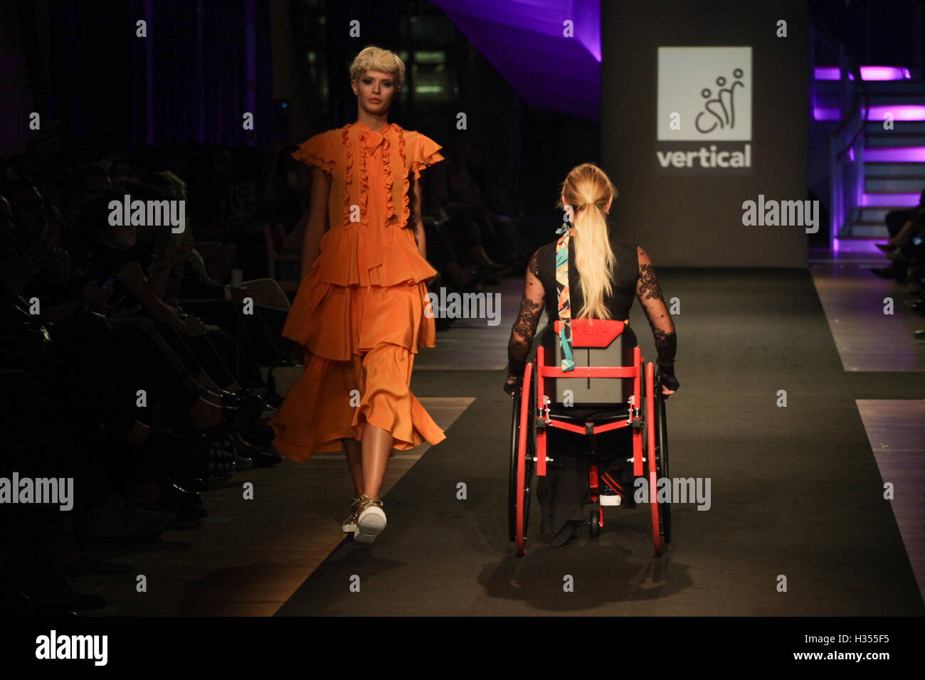 Milan, Italy. 3rd October, 2016. Models and disabled models in ...