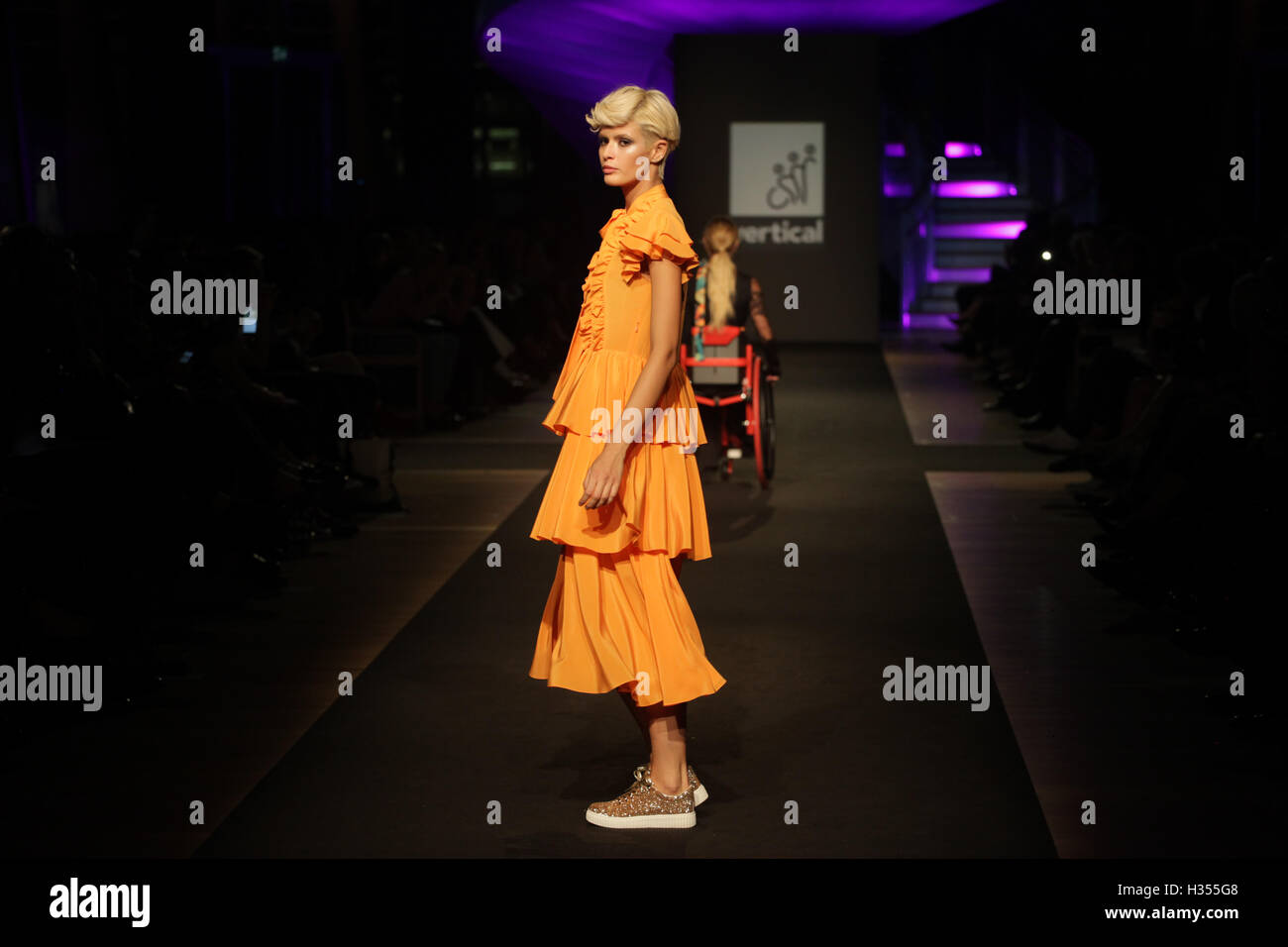 Milan, Italy. 3rd October, 2016. Models and disabled models in ...