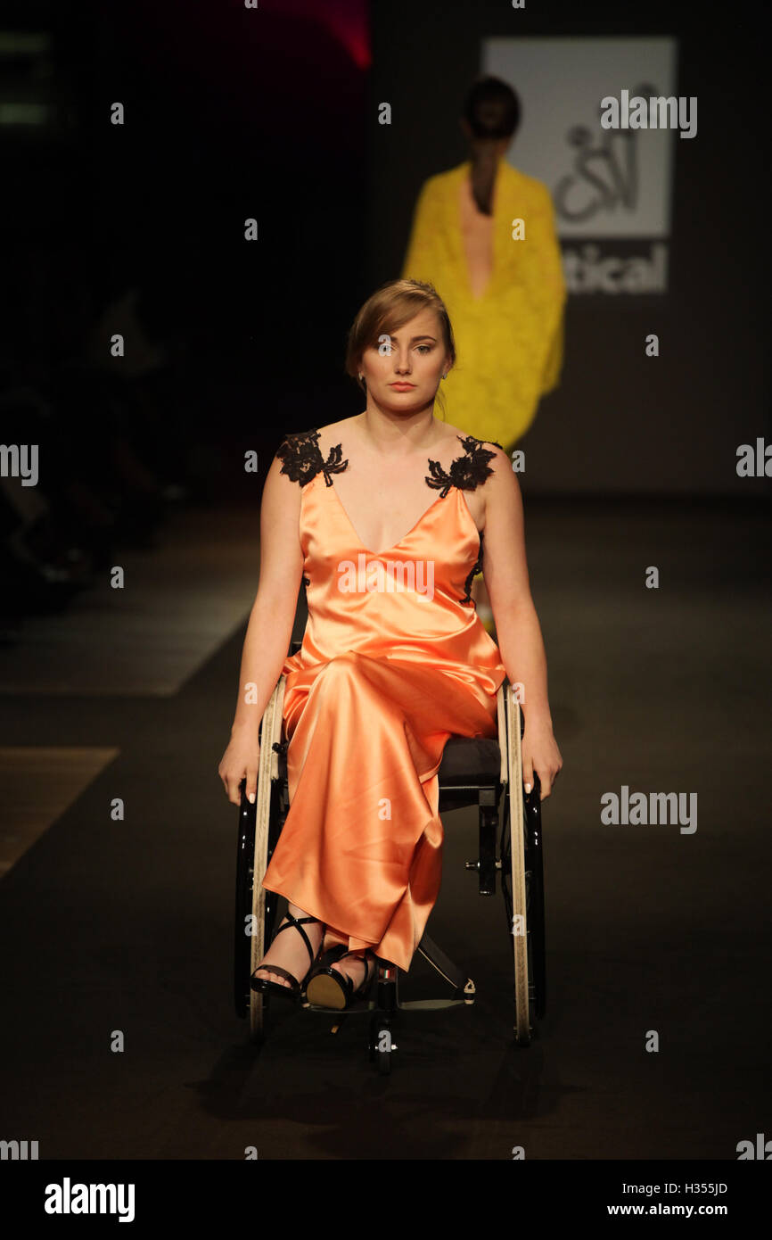 Milan, Italy. 3rd October, 2016. Models and disabled models in ...
