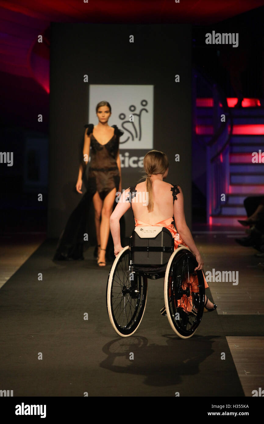Milan, Italy. 3rd October, 2016. Models and disabled models in ...