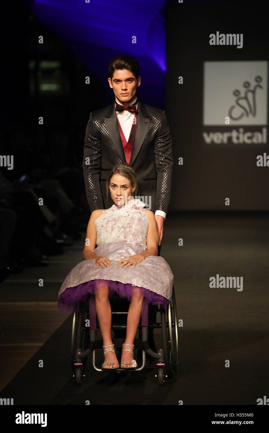 Milan, Italy. 3rd October, 2016. Models and disabled models in ...