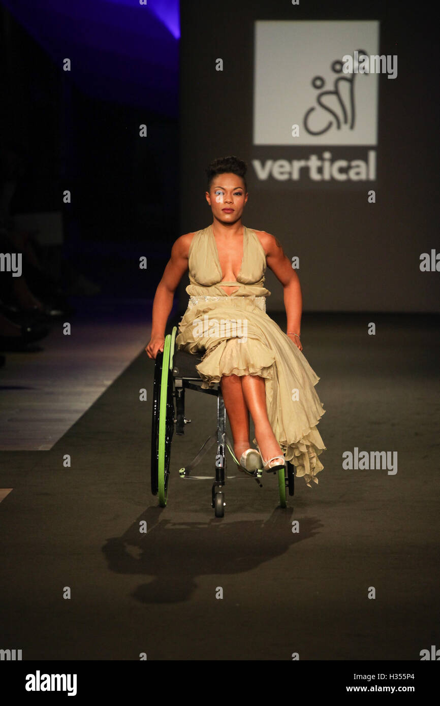 Milan, Italy. 3rd October, 2016. Models and disabled models in ...