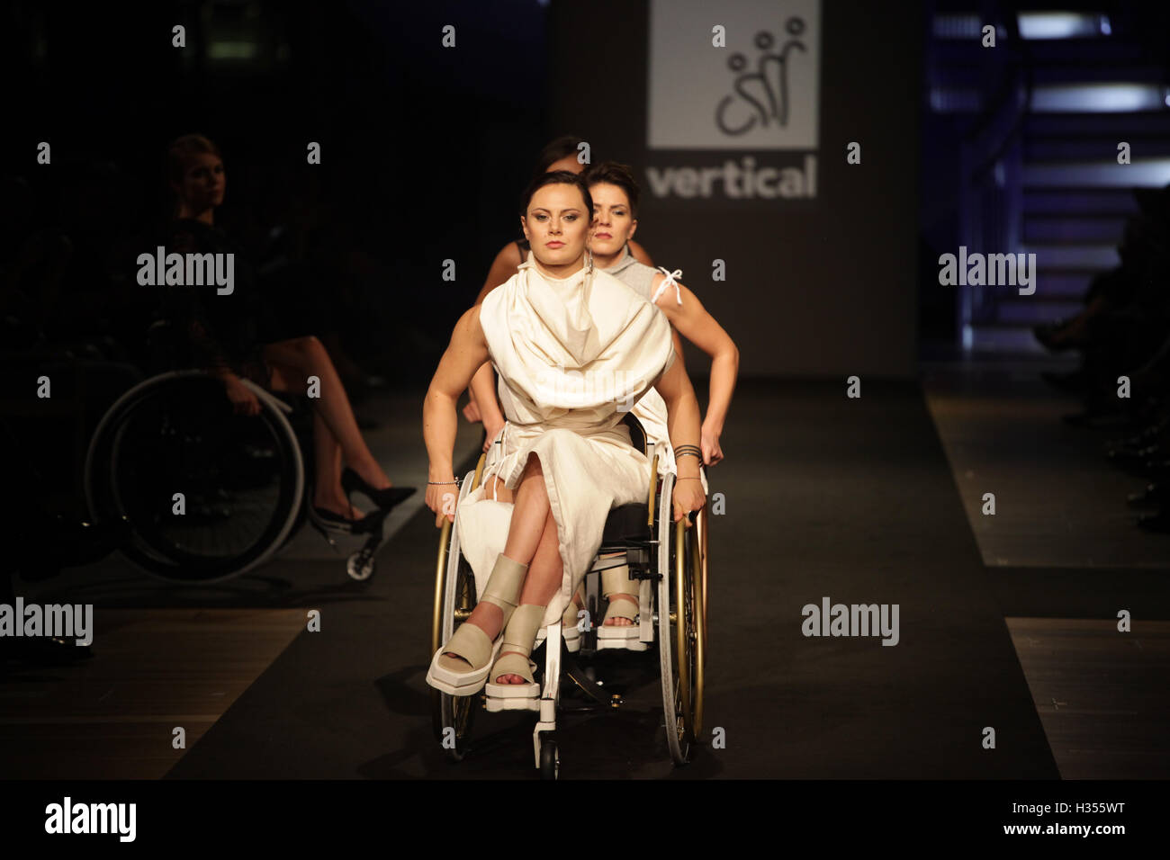 Milan, Italy. 3rd October, 2016. Models and disabled models in ...