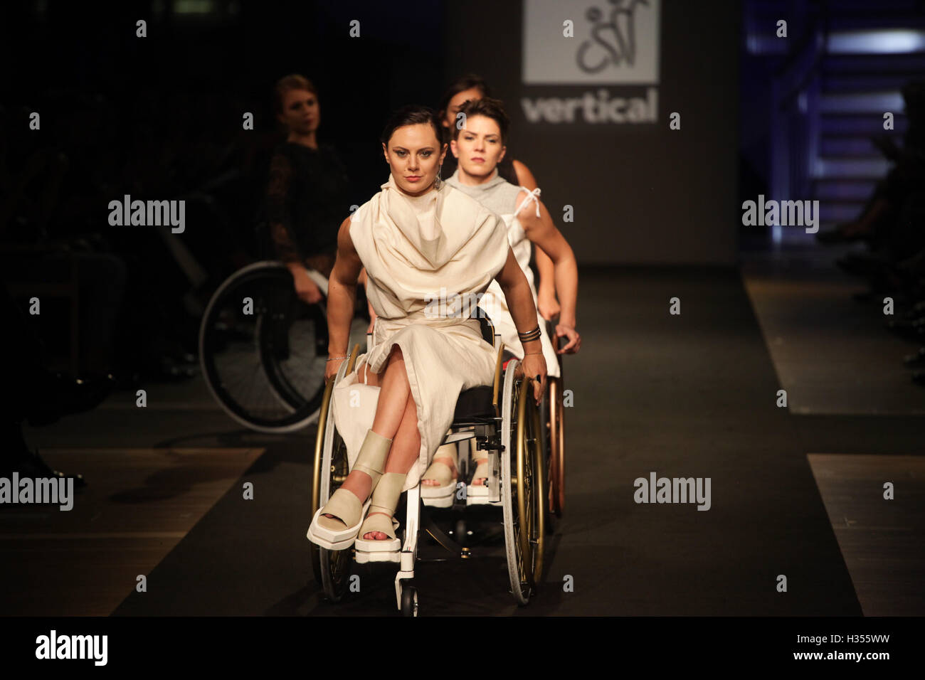 Milan, Italy. 3rd October, 2016. Models and disabled models in ...