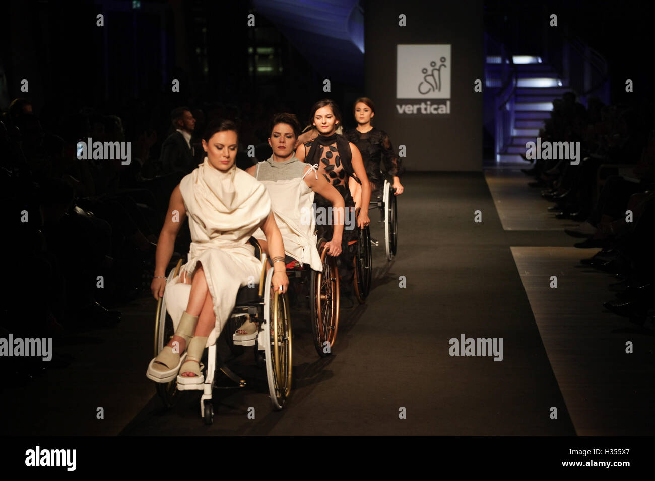 Milan, Italy. 3rd October, 2016. Models and disabled models in ...