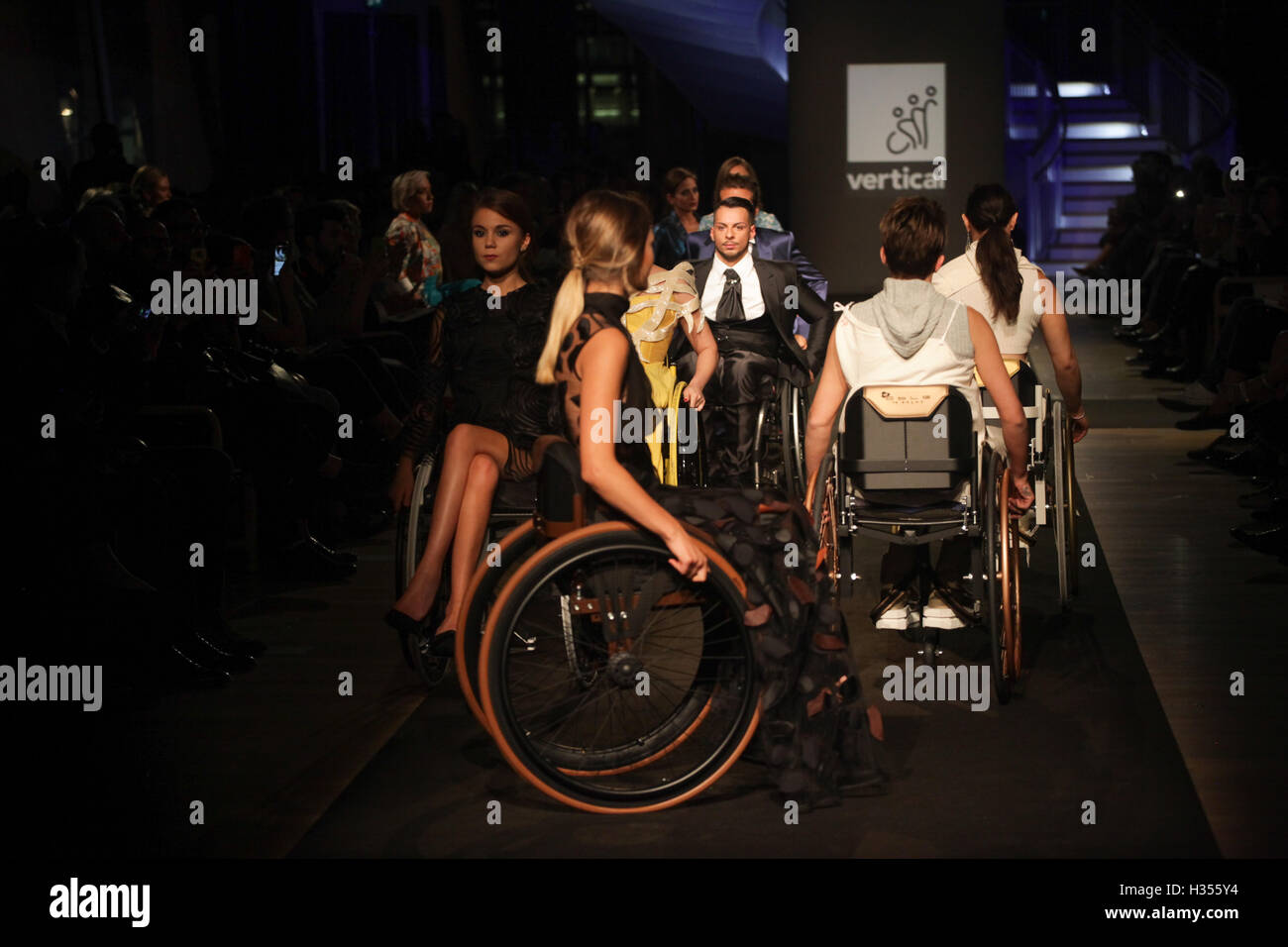 Milan, Italy. 3rd October, 2016. Models and disabled models in ...