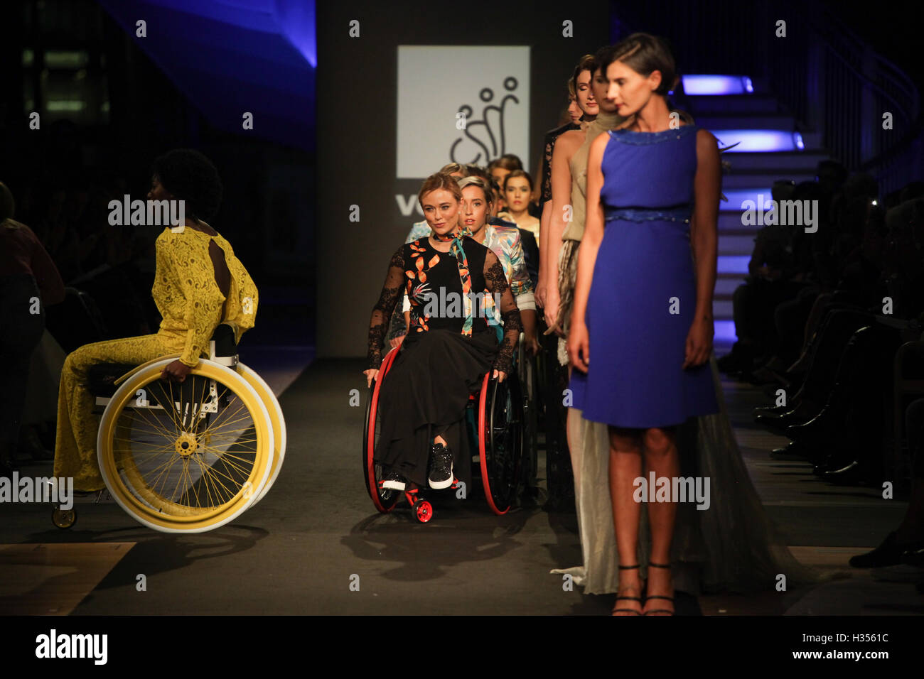 Milan, Italy. 3rd October, 2016. Models and disabled models in ...