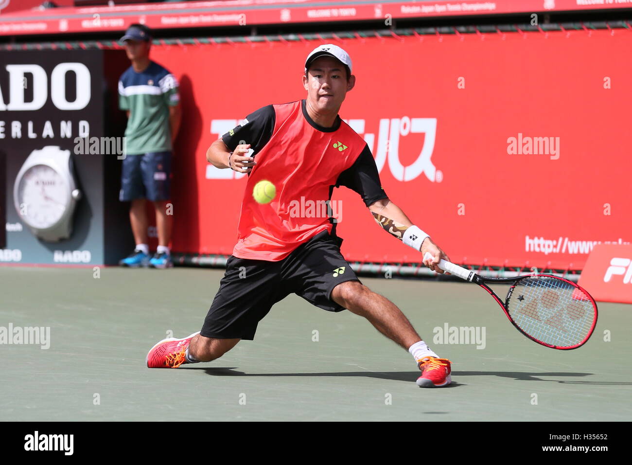 Ariake Coliseum, Tokyo, Japan. 4th Oct, 2016. Yoshihito Nishioka (JPN), OCTOBER 4, 2016 - Tennis ...