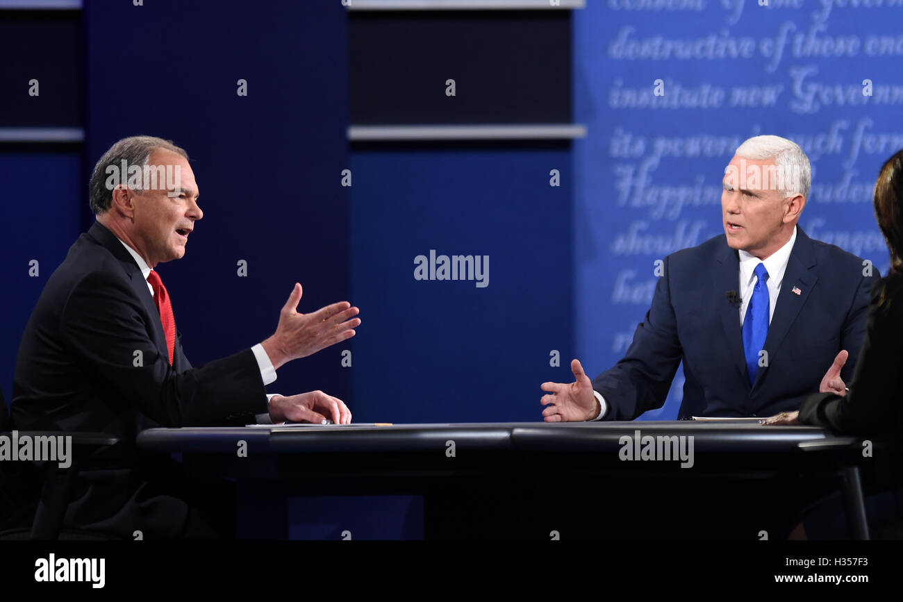 2016 united states vice presidential debate hi-res stock photography ...