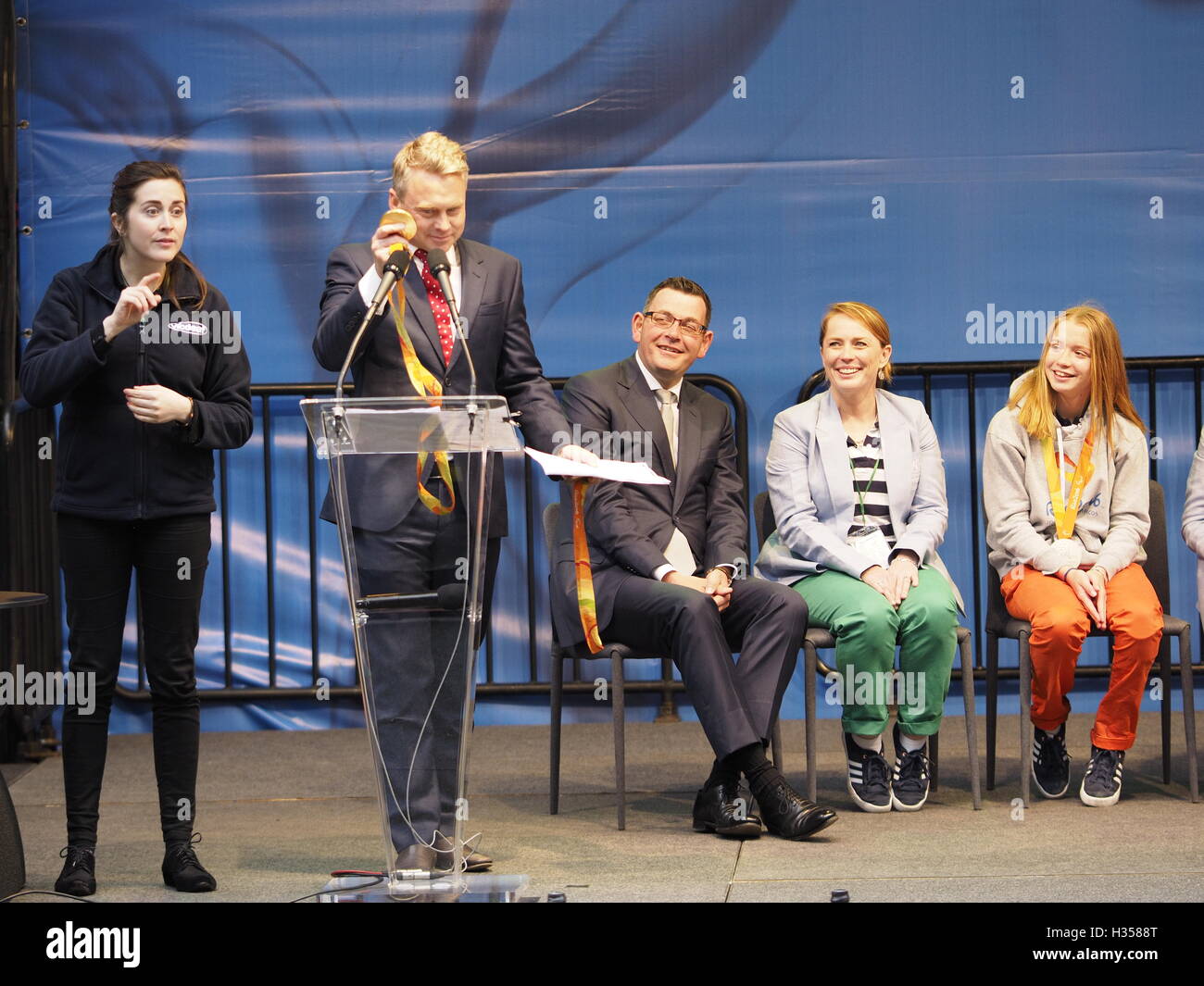 Melbourne, Australia. 05th Oct, 2016. Australian Paralympic Team ...