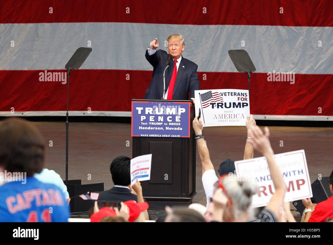 Henderson, NV, USA. 5th Oct, 2016. Donald Trump in attendance for ...