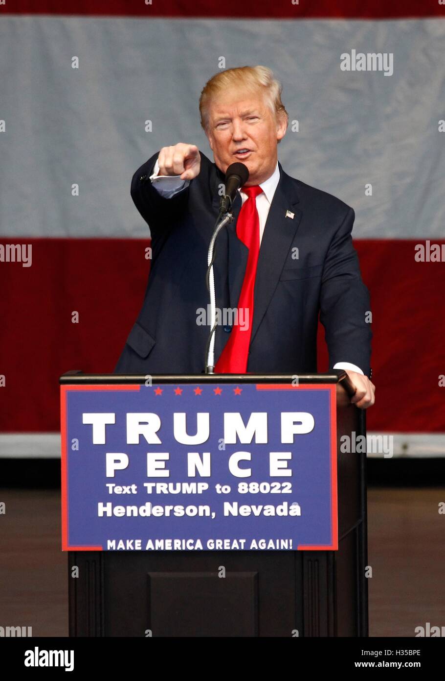 Henderson, NV, USA. 5th Oct, 2016. Donald Trump in attendance for ...