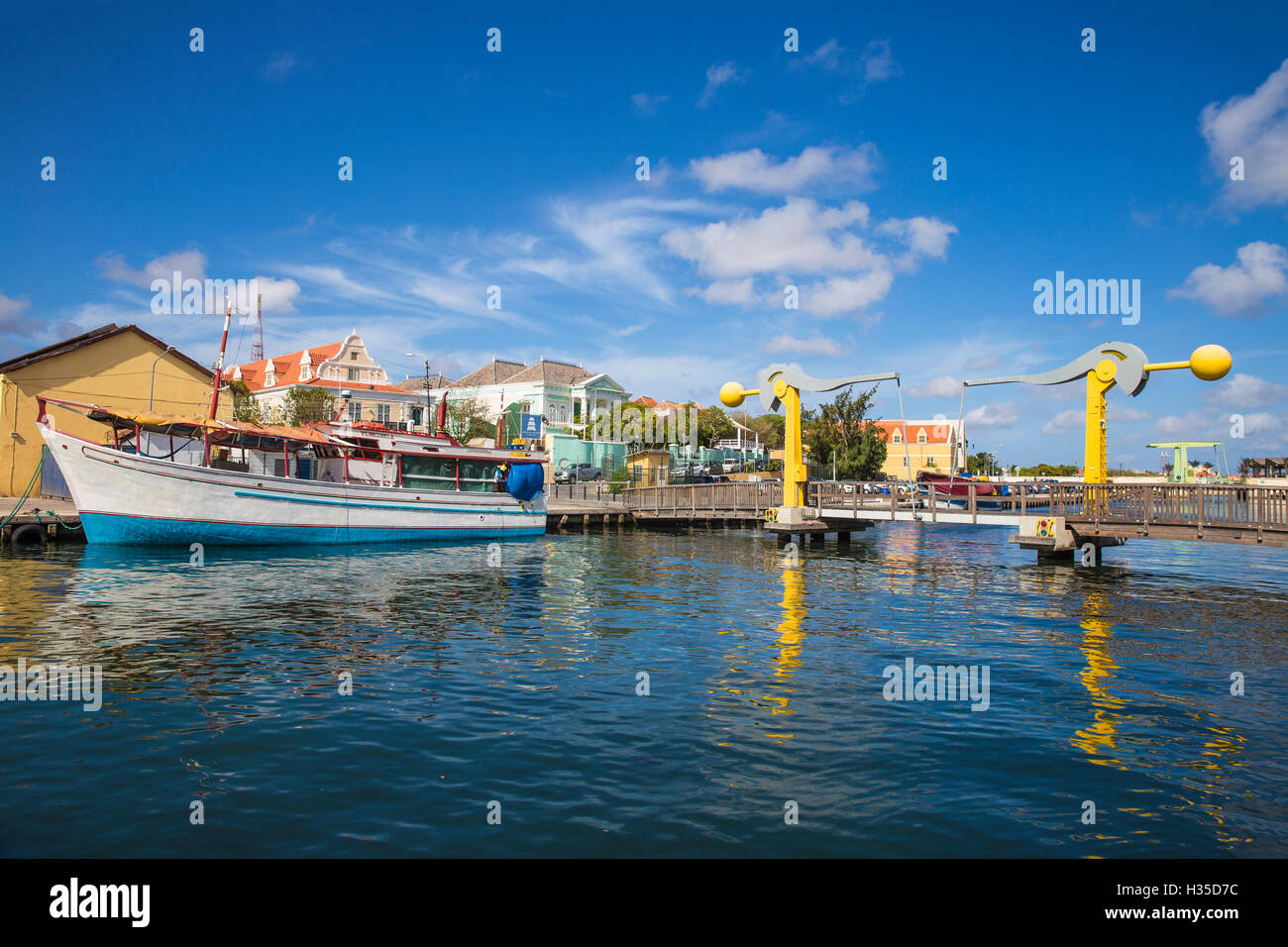 L.B. Smith Bridge, Punda, Willemstad, Curacao, West Indies, Lesser ...