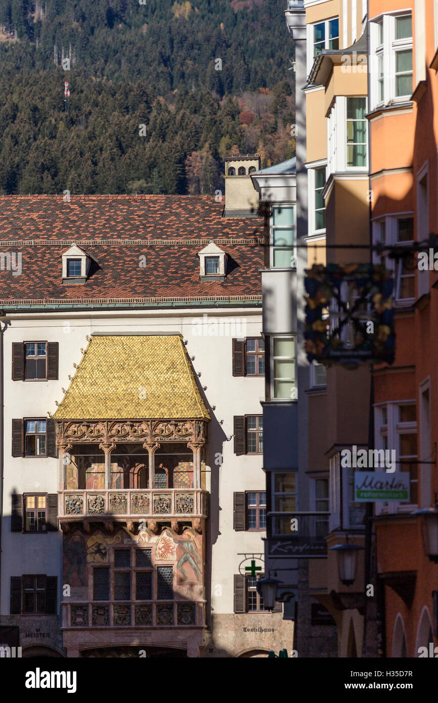 INNSBRUCK, AUSTRIA – NOVEMBER 1st 2015: The Golden Roof, completed in ...