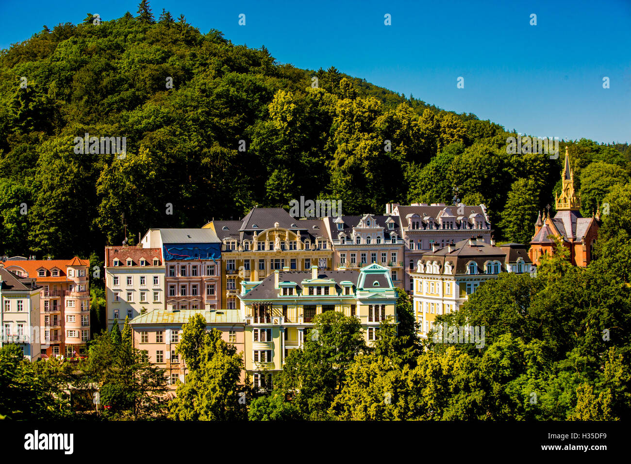 The countryside of the West Bohemian Spa triangle outside of Karlovy ...