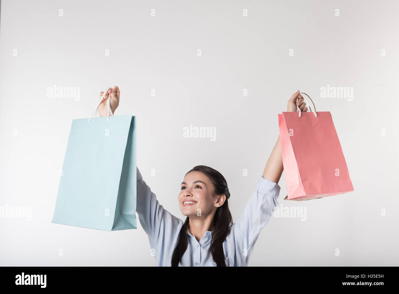 Woman packages hi-res stock photography and images - Alamy