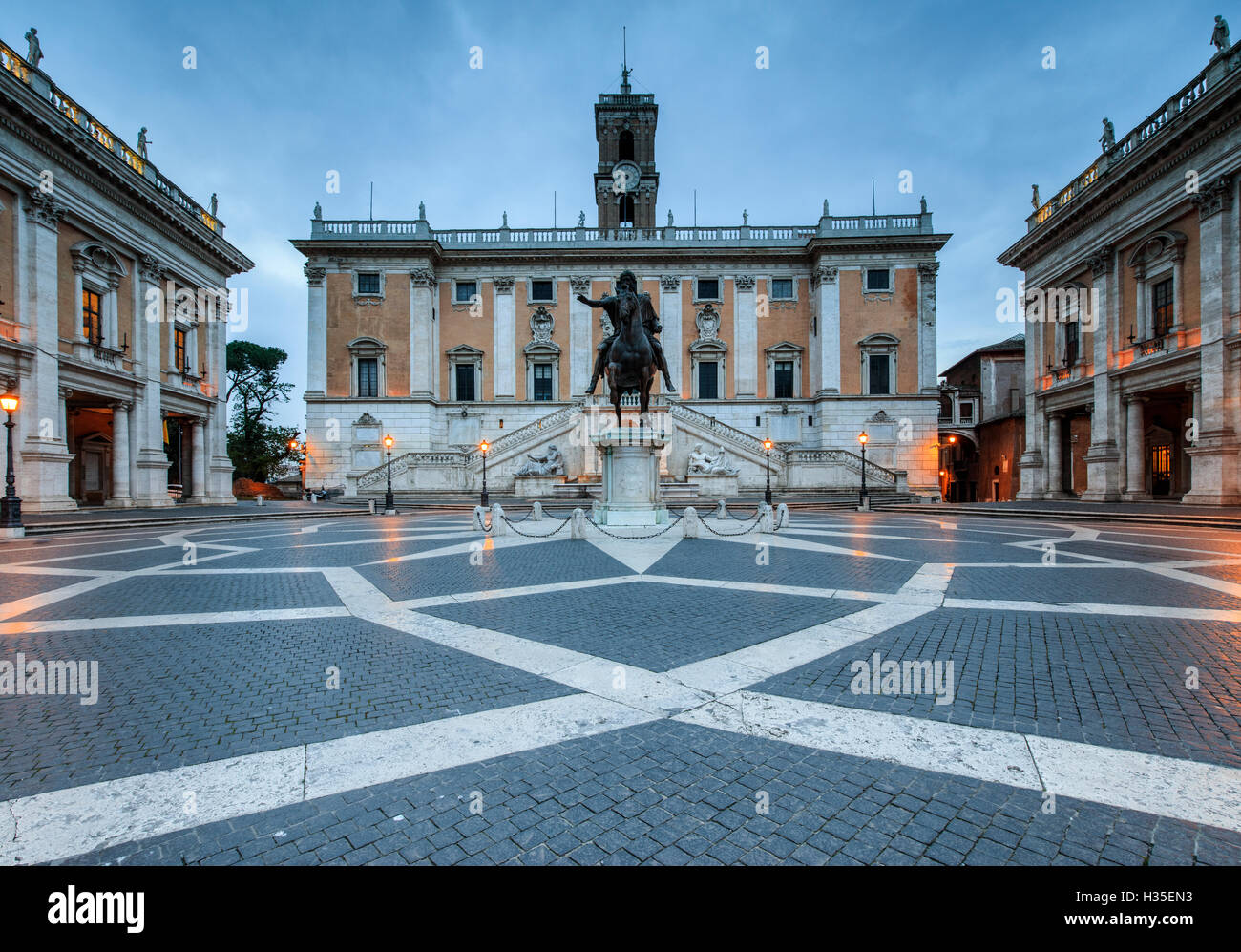 Piazza del Campidoglio where Roman Divinities were praised and nowadays ...