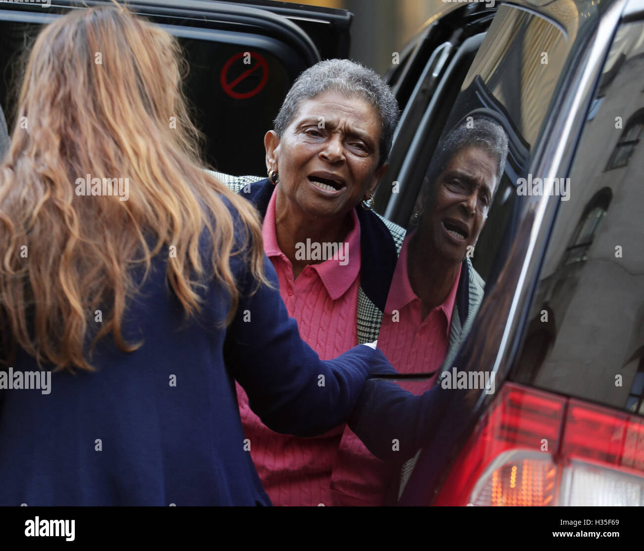Pansy Blake, mother of murdered Sian Blake, arriving at the Old Bailey ...
