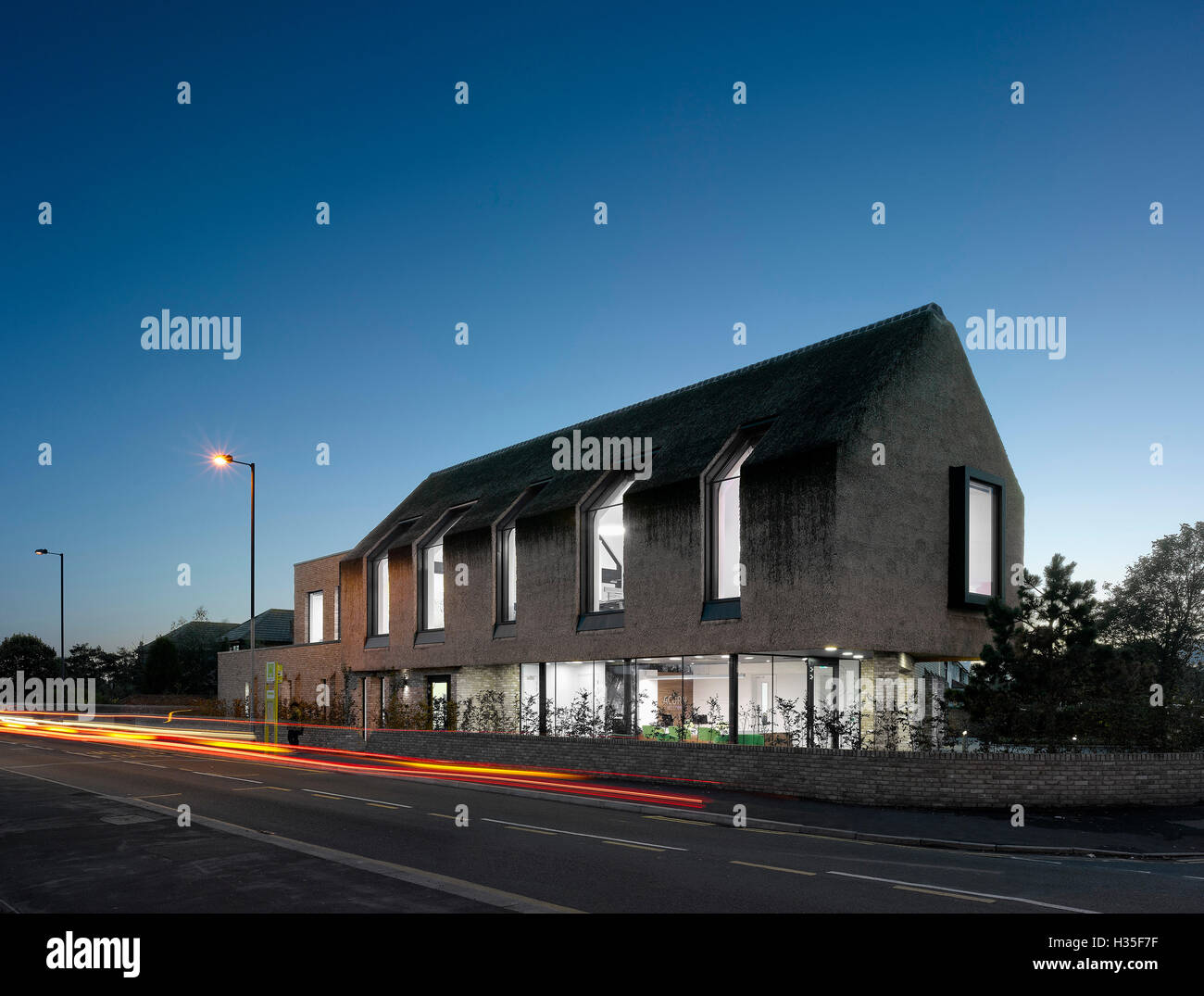 Exterior view of the Lighthouse, an office building in Formby ...